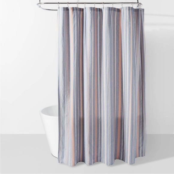 Threshold | Bath | New Threshold Seersucker Blue Shower Curtain | Poshmark
